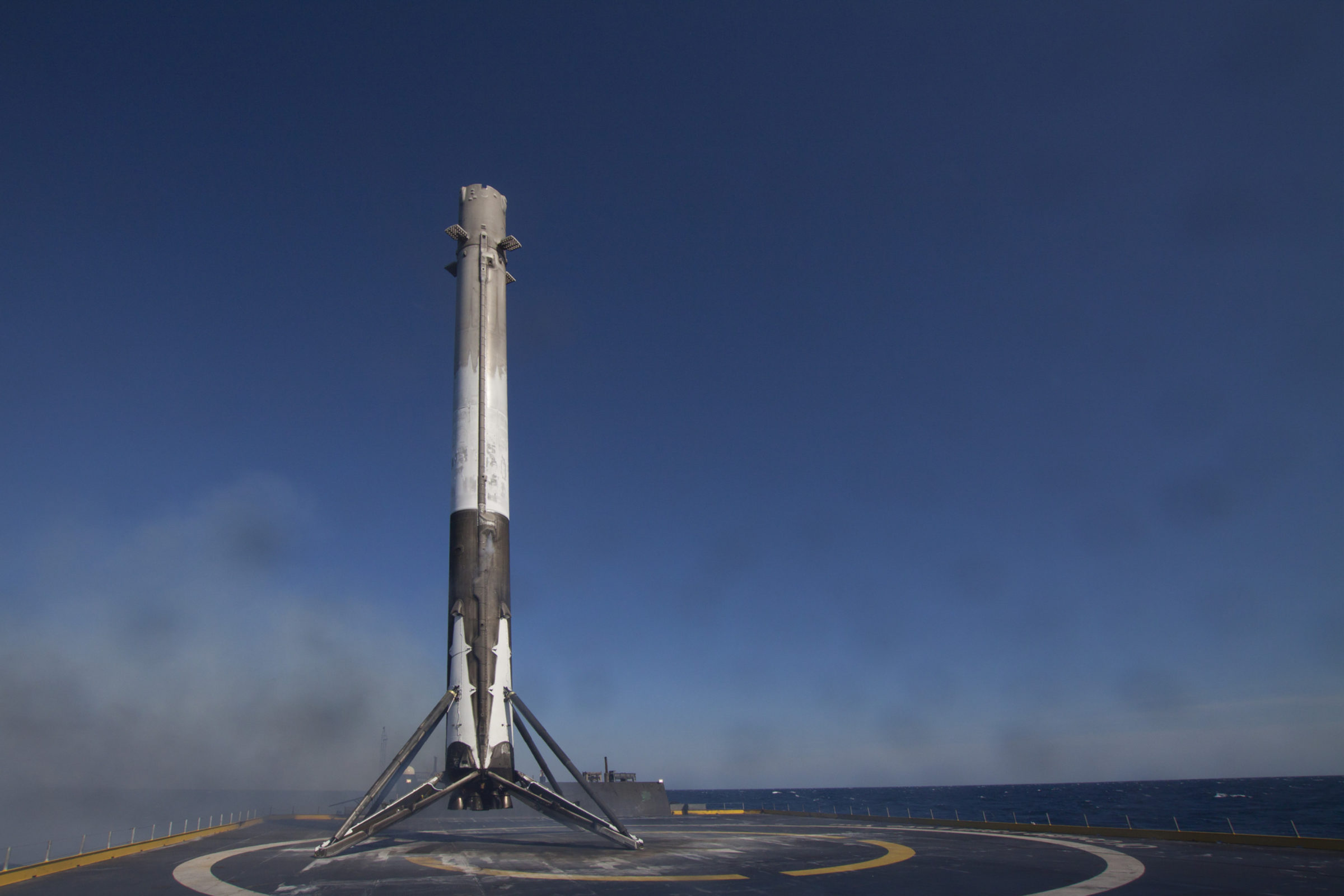 SpaceX CRS-8 landed booster | The Planetary Society