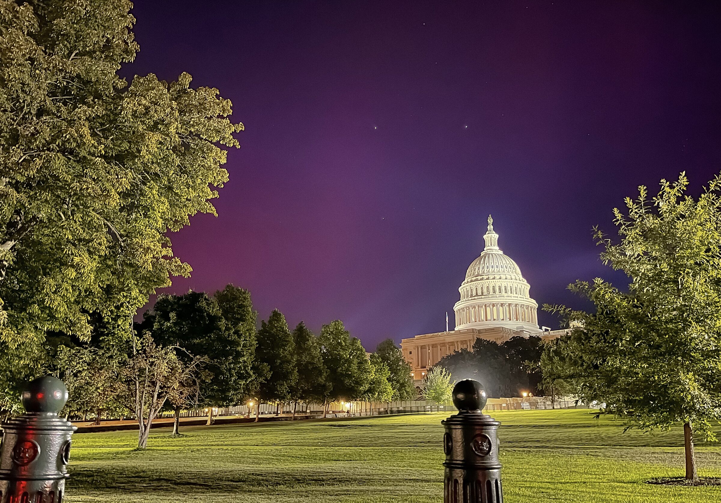 Aurora Borealis and the Capitol Building | The Planetary Society