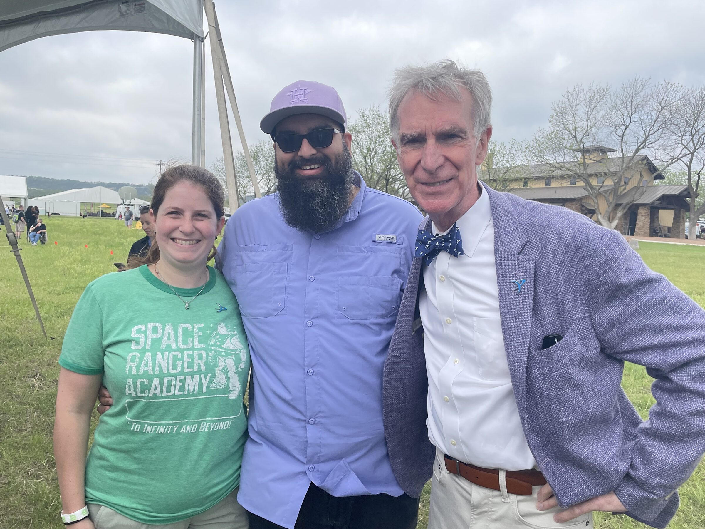 Prizeo winners with Bill Nye at… | The Planetary Society