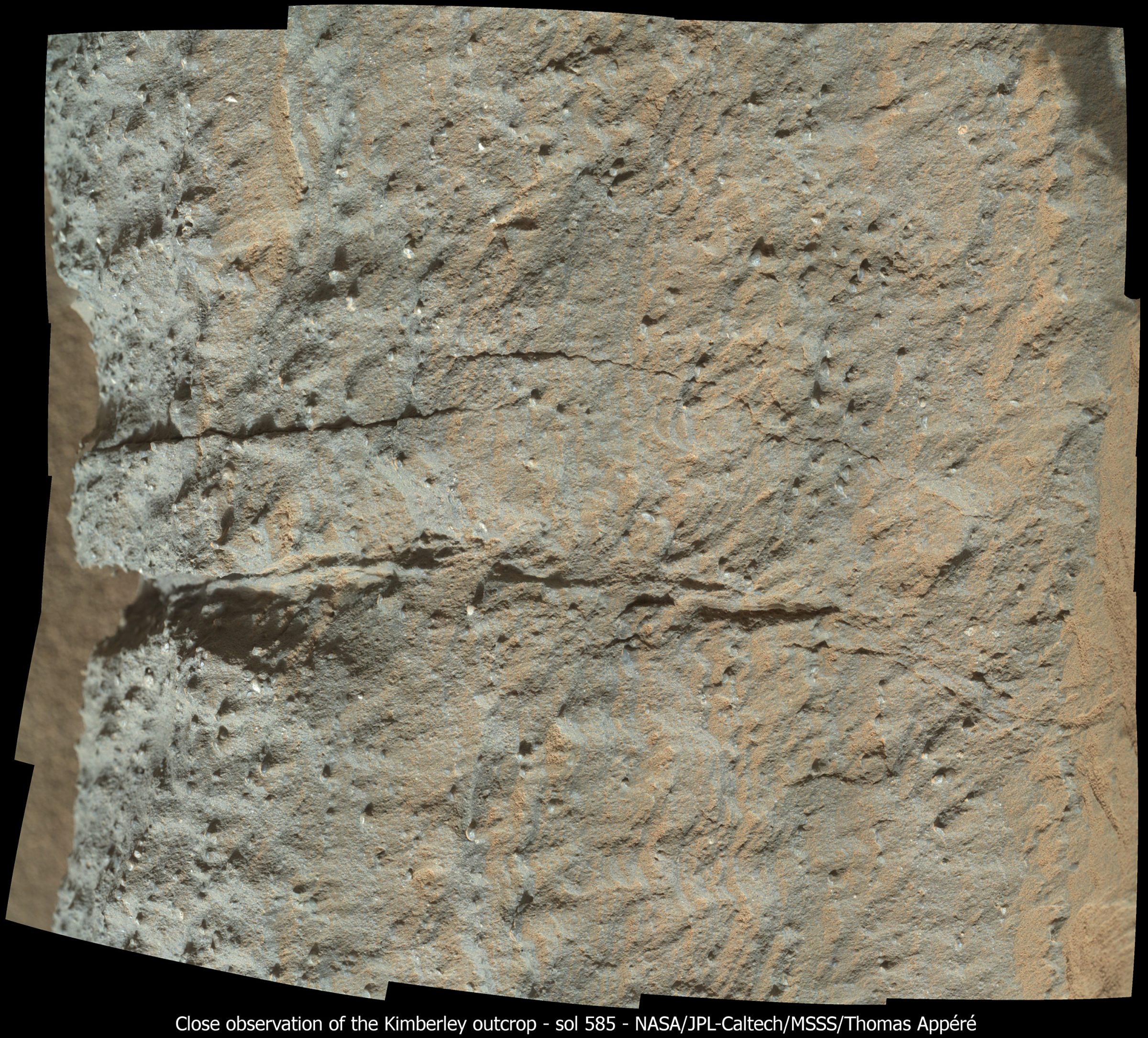 The top of "Square Top," Curiosity sol 585 | The Planetary Society