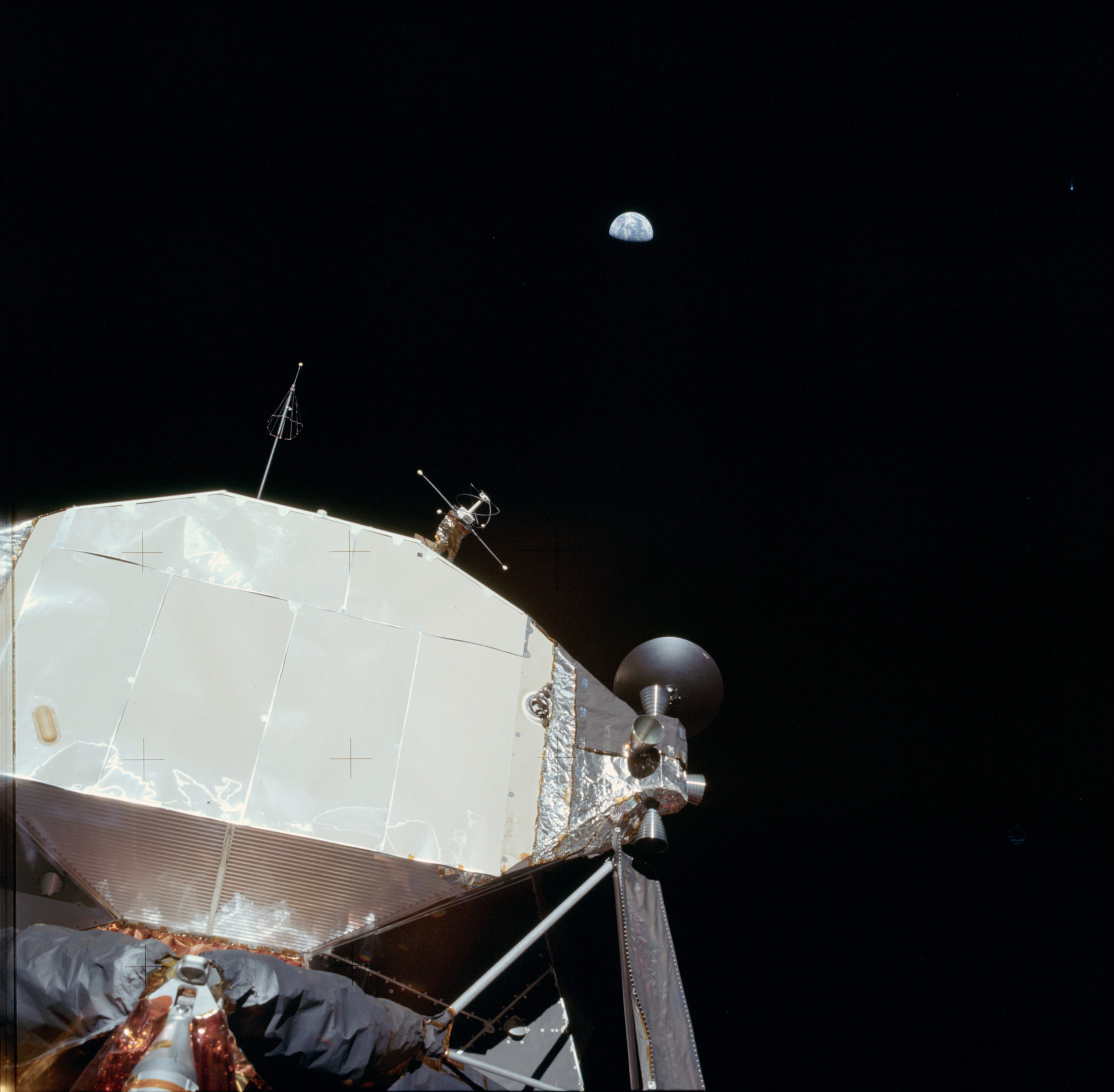 Earth with Apollo 11 Lunar Lander | The Planetary Society