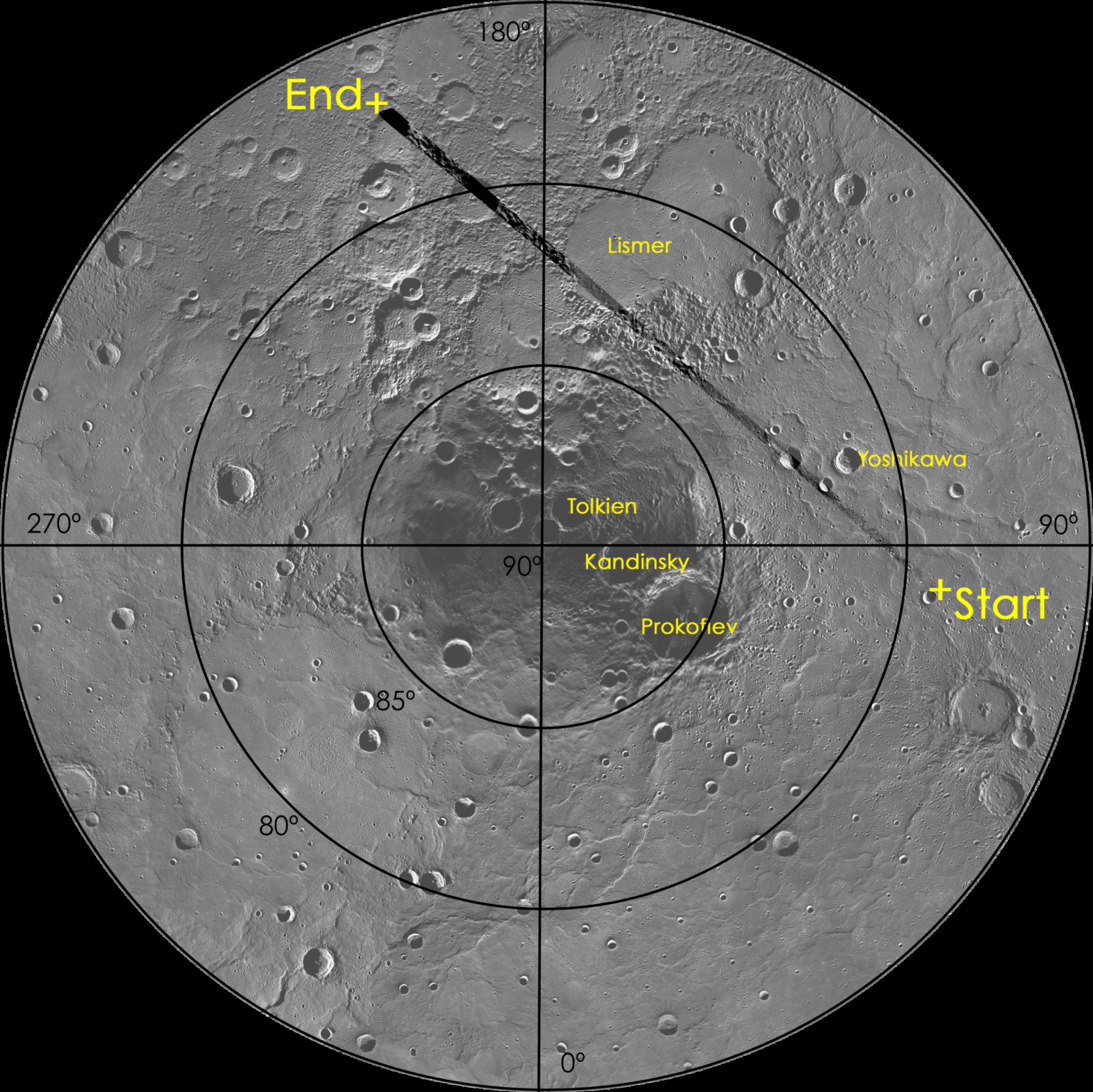MESSENGER flyover video flight path | The Planetary Society