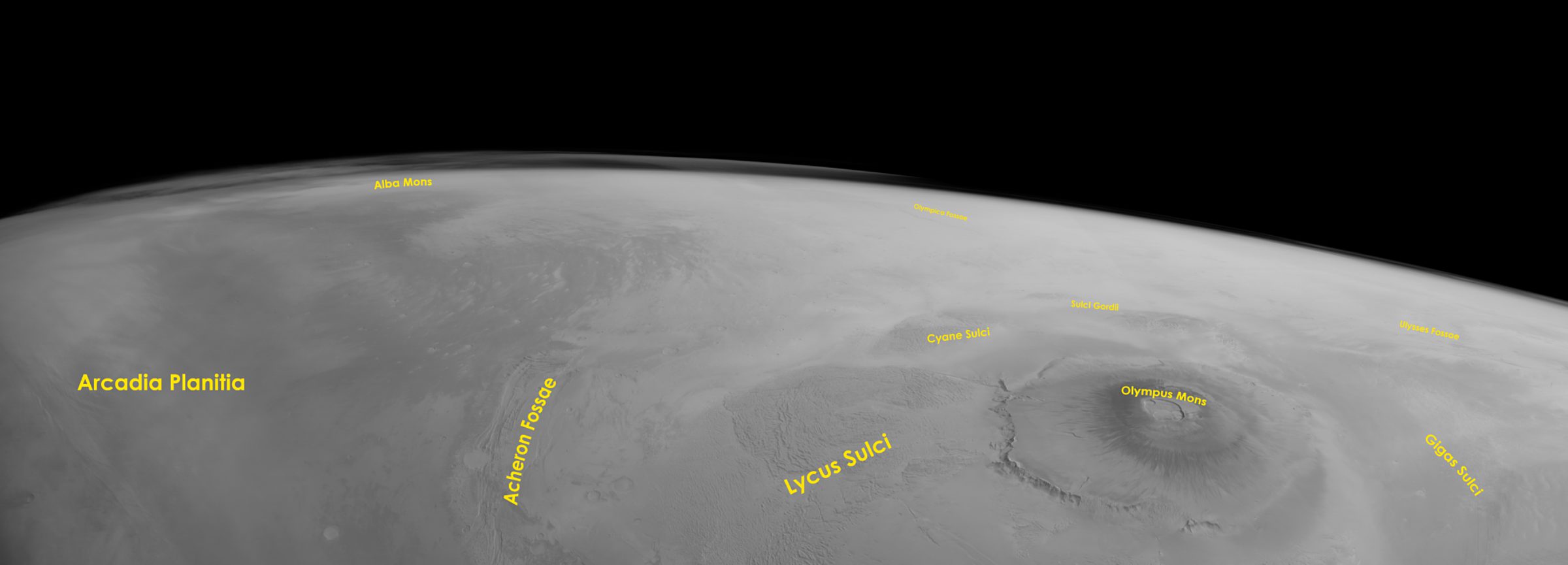 The Giant Volcanoes of Mars | The Planetary Society