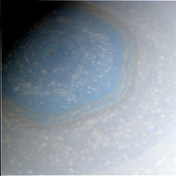 Saturn hexagon processing step: RGB… | The Planetary Society