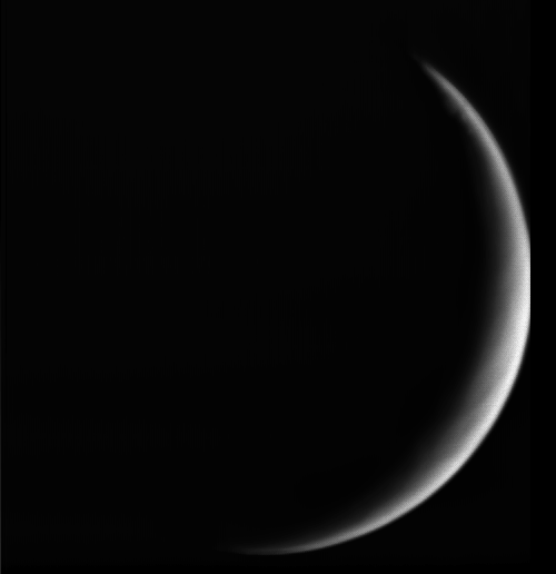 Crescent Mars from Mars Express VMC | The Planetary Society