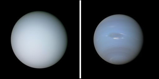 Uranus (left) and Neptune (right) | The Planetary Society