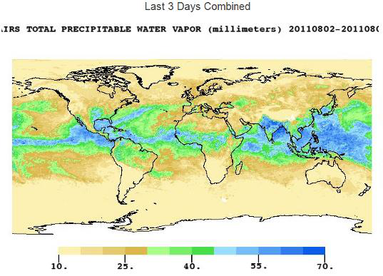 AIRS shows atmospheric water vapor | The Planetary Society