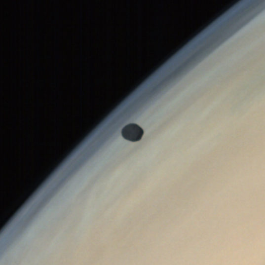 Phobos over Mars from MOM in natural color | The Planetary Society