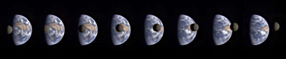 The Moon transiting Earth, as seen from Deep… | The Planetary Society