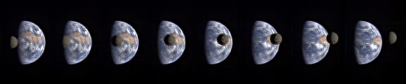 The Moon transiting Earth, as seen from Deep… | The Planetary Society