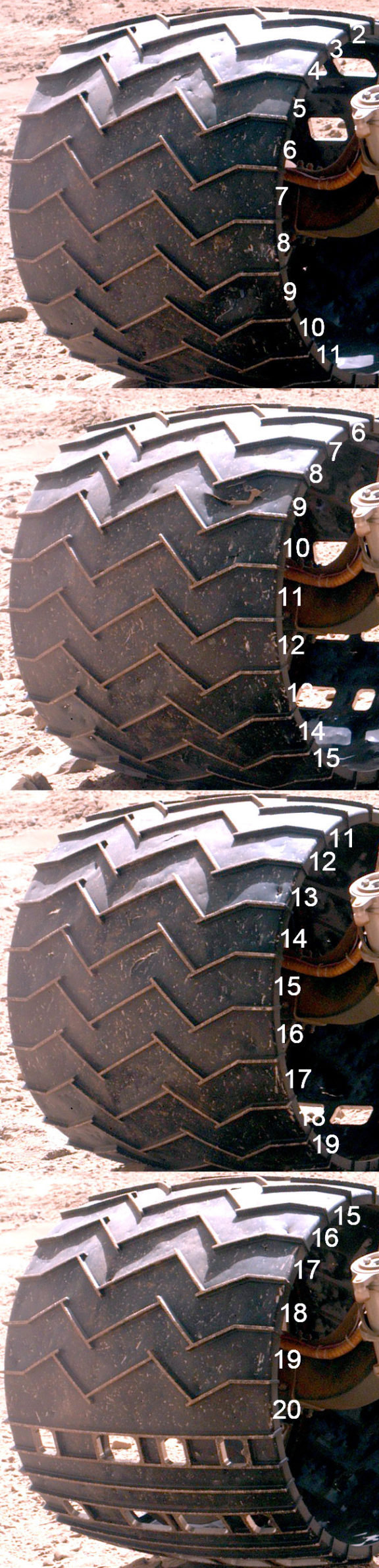 Curiosity wheel survey, sol 513 | The Planetary Society