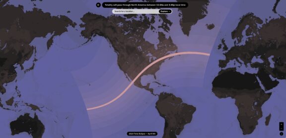 Eclipse map wide view | The Planetary Society