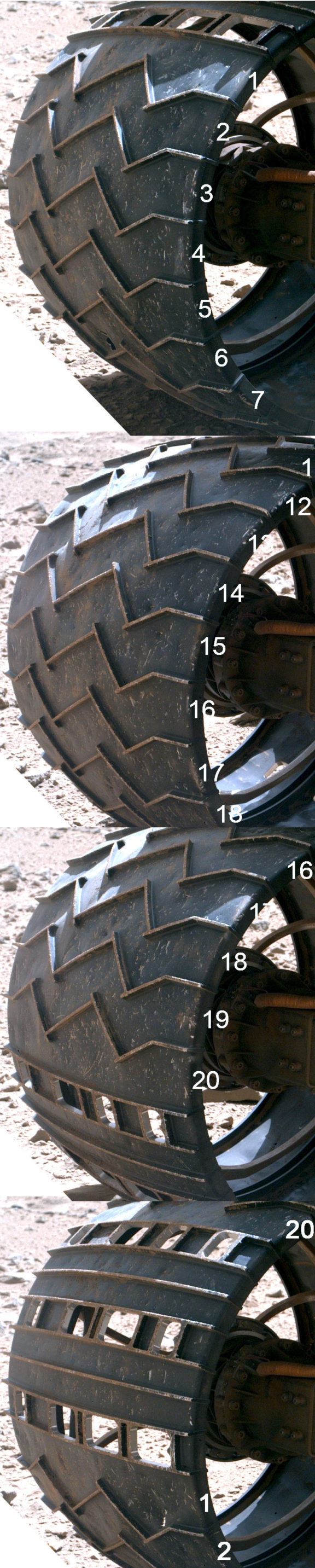 Curiosity wheel survey, sol 513 | The Planetary Society