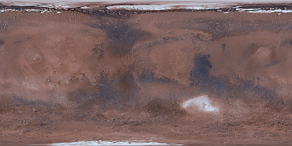 Color map of Mars: Viking Orbiter MDIM 2.1 | The Planetary Society