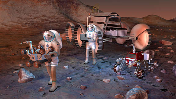 Humans on Mars (artist concept) | The Planetary Society