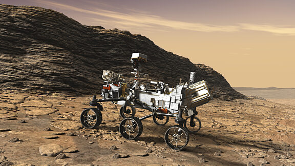 Perseverance Rover Studying an Outcrop | The Planetary Society
