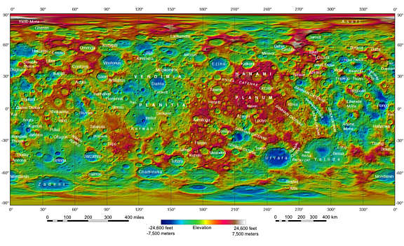 Topographical map of Ceres | The Planetary Society