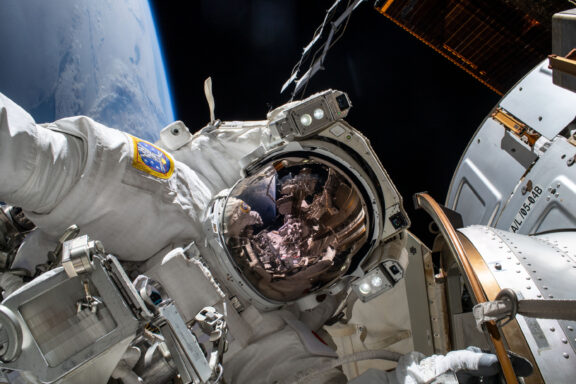 Koichi Wakata spacewalk portrait | The Planetary Society