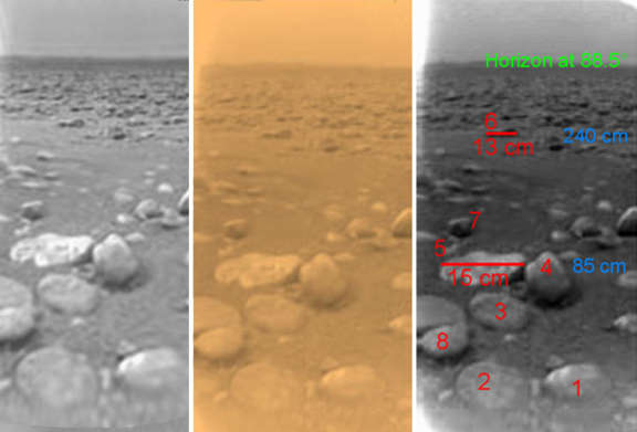 Titan's surface viewed by Huygens after… | The Planetary Society