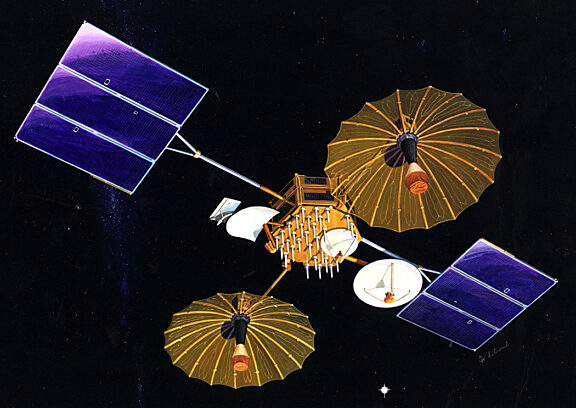 Artist concept of first TDRS satellite | The Planetary Society