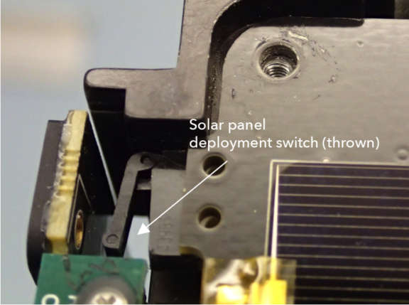 LightSail solar panel deployment switch | The Planetary Society