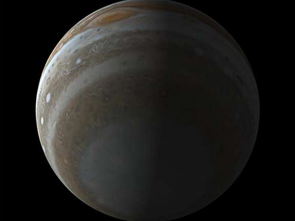 Junocam's polar view on Jupiter | The Planetary Society