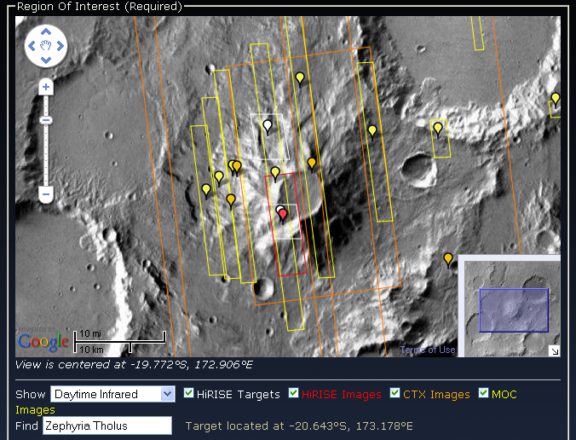 Zephyria Tholus, Mars | The Planetary Society