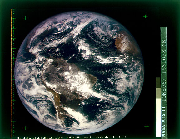 Earth from ATS-3 | The Planetary Society