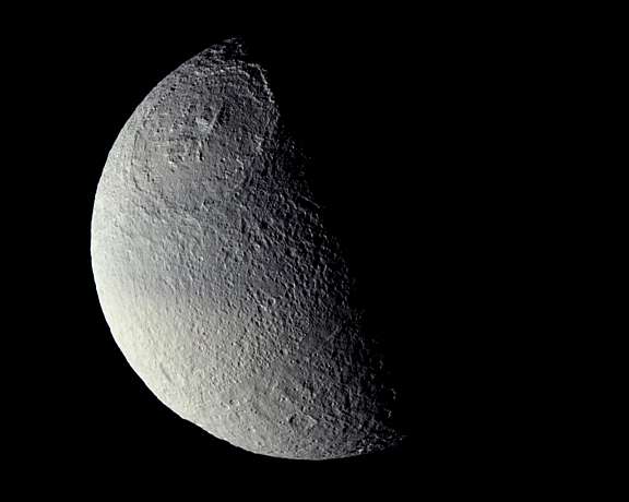 Tethys global color half-phase | The Planetary Society