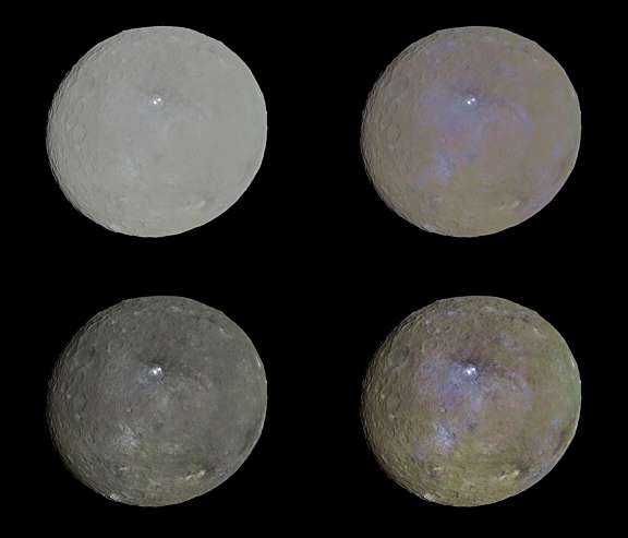 Four color views of Ceres | The Planetary Society
