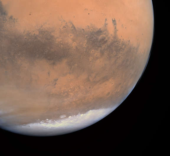 Phobos over Mars from Rosetta | The Planetary Society