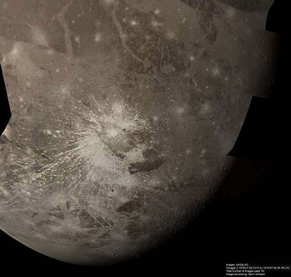 Voyager 2 mosaic of Ganymede | The Planetary Society