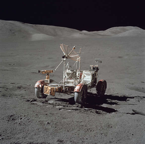 Apollo 17 LRV on EVA 3 | The Planetary Society