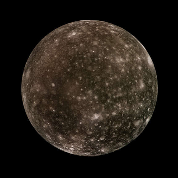 Callisto in color, Galileo orbit C30 | The Planetary Society