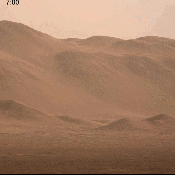 Real-time sunset on Mars | The Planetary Society