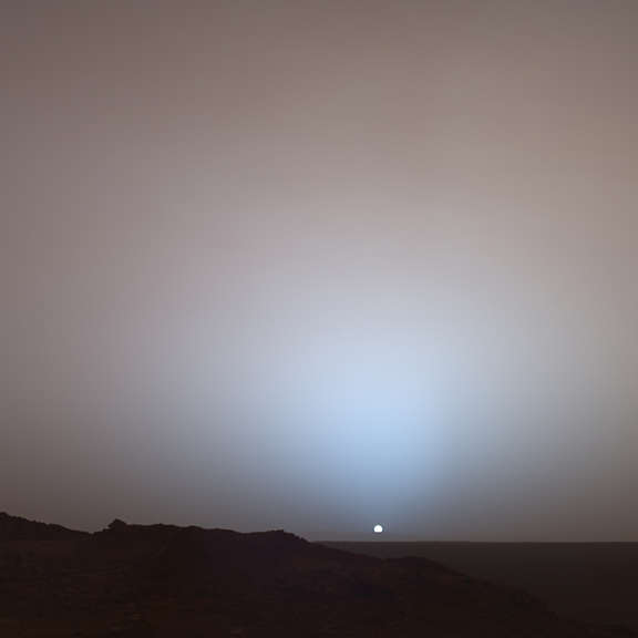 Telephoto view of sunset on Mars | The Planetary Society