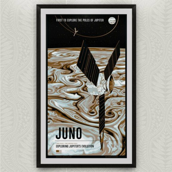 Juno above Jupiter print | The Planetary Society