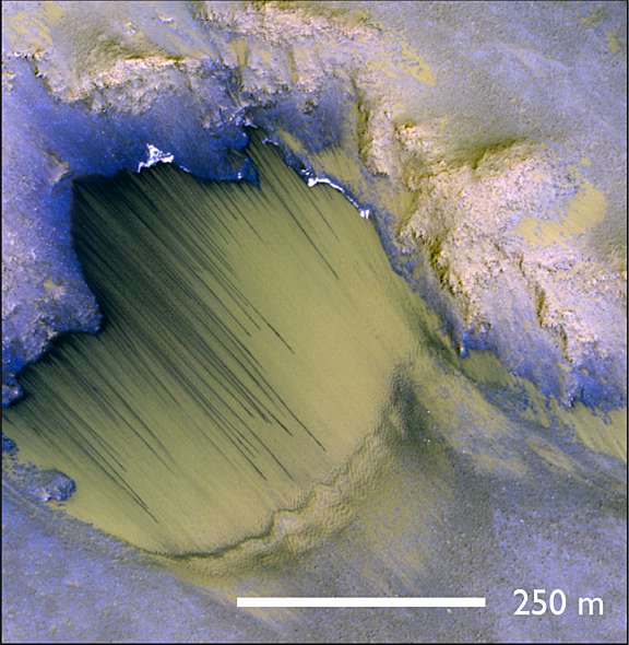 What’s Seeping on Mars? Recurring Slope Lineae | The Planetary Society