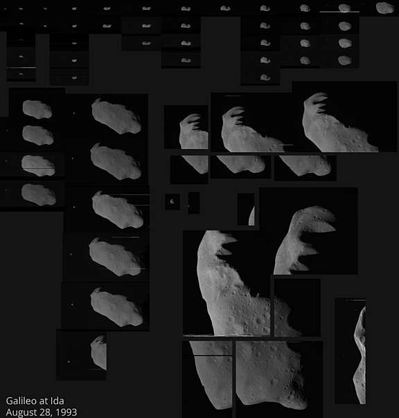 Galileo's complete Ida and Dactyl image… | The Planetary Society