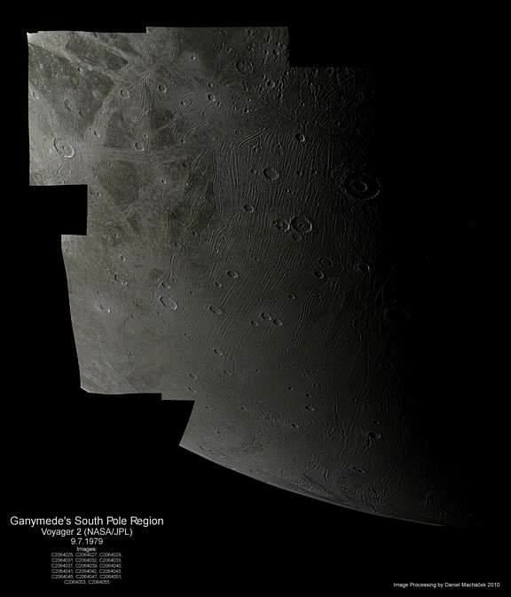Color view of Ganymede's South Polar Region… | The Planetary Society