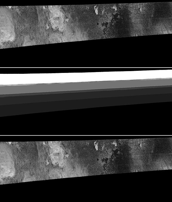 Example radar snippet: original (BIB), beam… | The Planetary Society