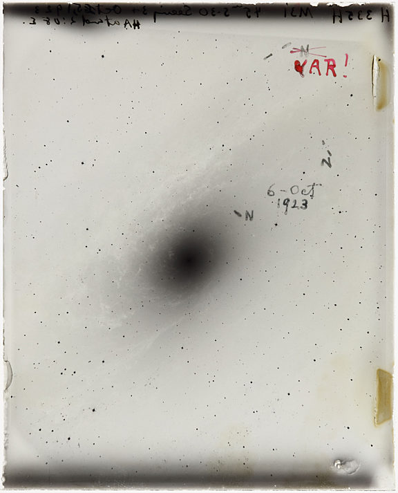 Edwin Hubble’s photographic plate of Andromeda | The Planetary Society