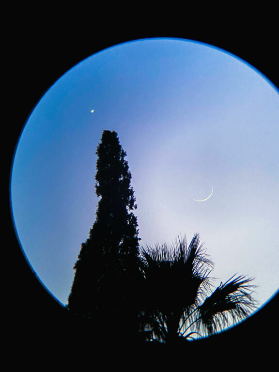 Venus and Crescent Moon | The Planetary Society
