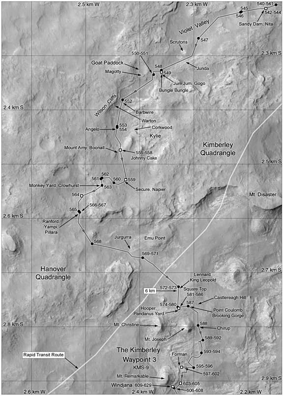 Phil Stooke's Curiosity route maps (updated… | The Planetary Society