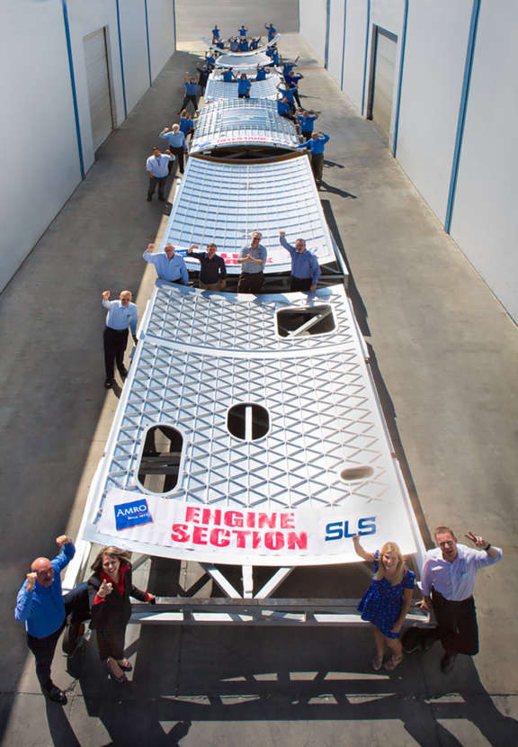 SLS flight and structural test panels | The Planetary Society