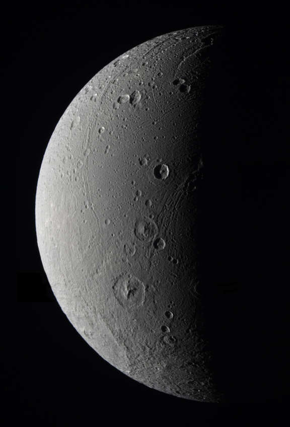 Dione in approximate true color | The Planetary Society