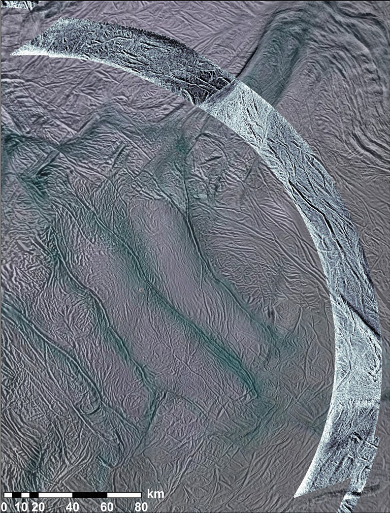 First-ever SAR swath on Enceladus | The Planetary Society