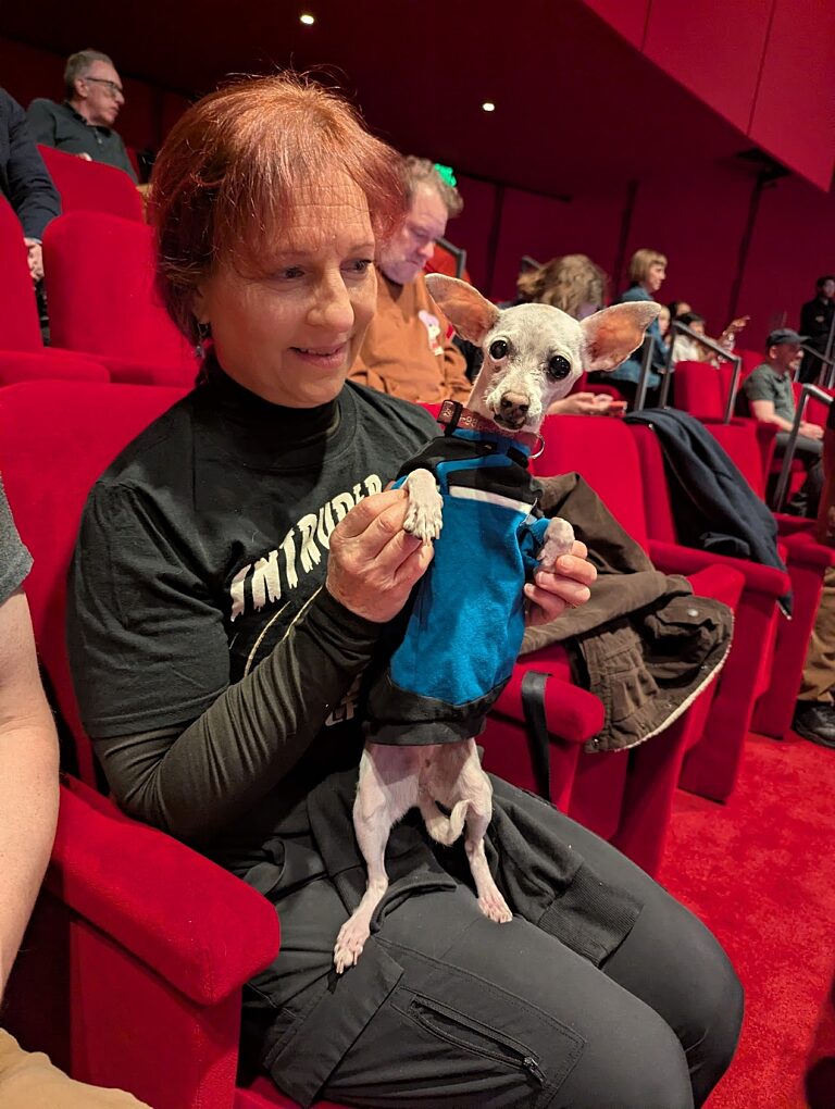 Janet and Cetacean Ops dog | The Planetary Society