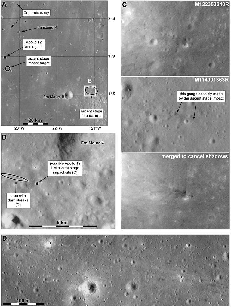 The Apollo 12 LM ascent stage impact site | The Planetary Society
