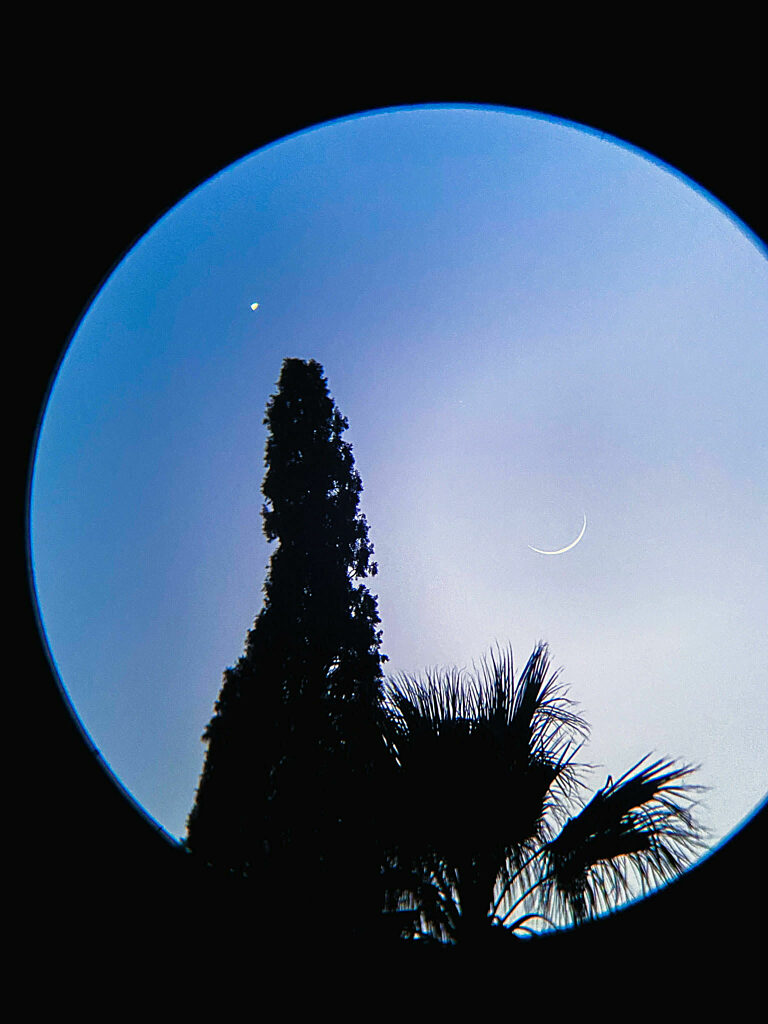Venus and Crescent Moon | The Planetary Society